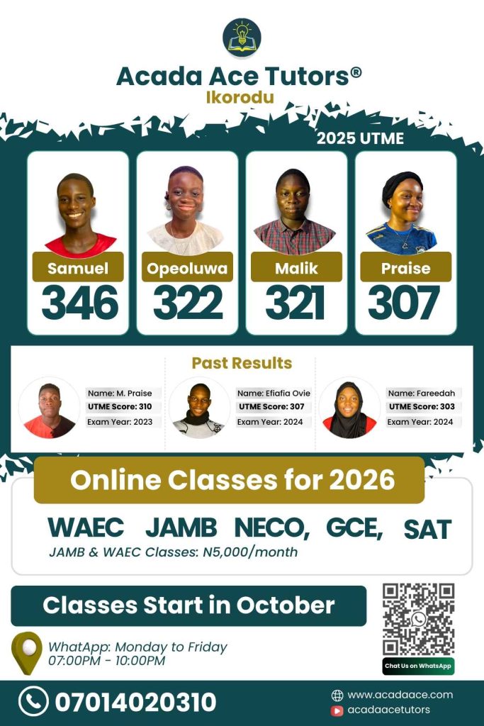 JAMB Syllabus 2026: Your Ultimate Guide - Acada Ace Tutors